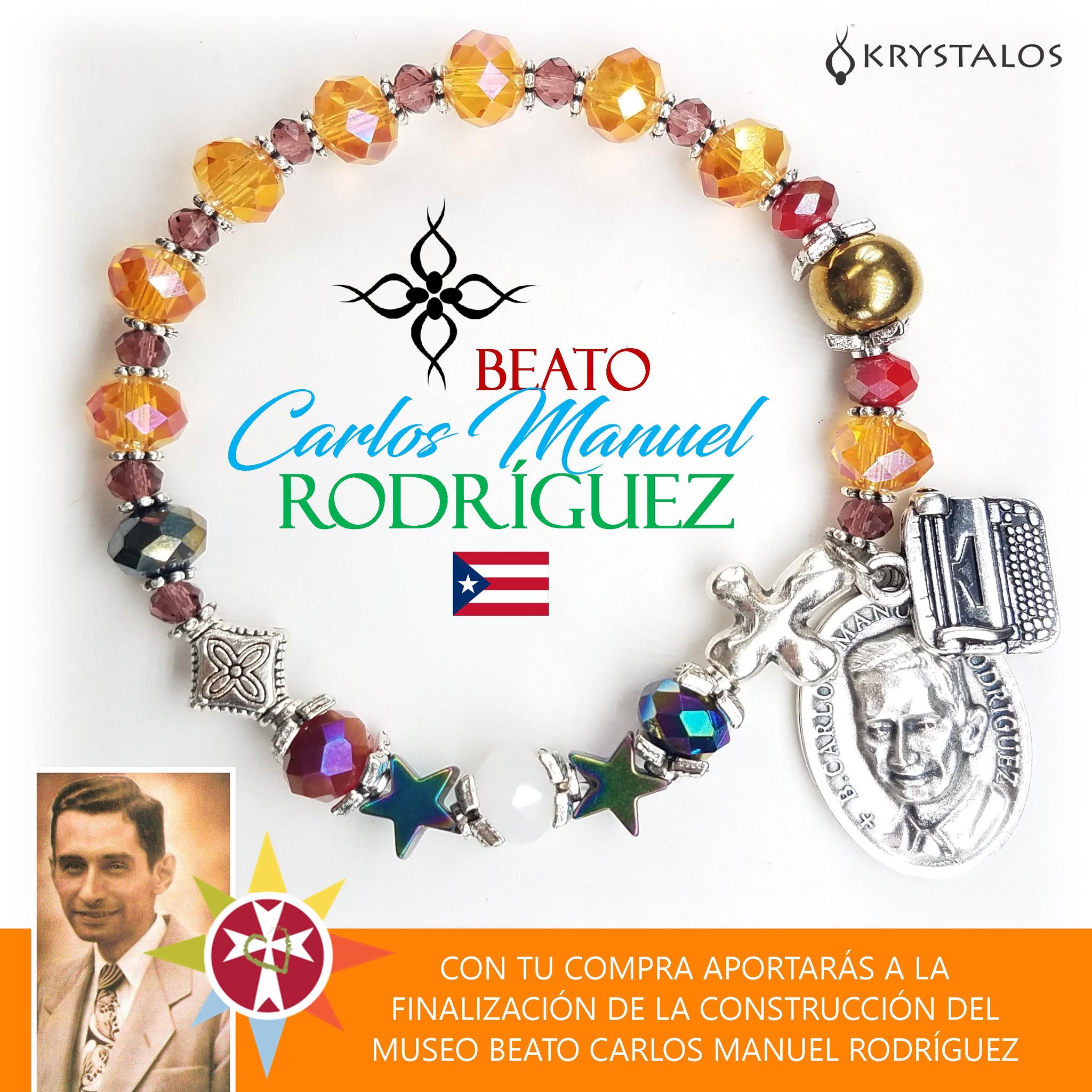 Beato Carlos Manuel Rodríguez "Vivimos para esa Noche" - Brazalete Ros ...